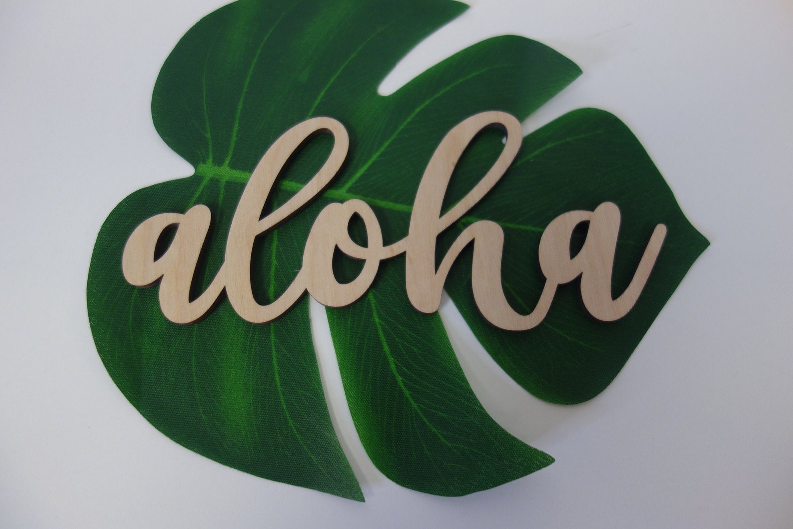Most Popular Item: Laser Cut Wooden Cursive Aloha Wood Sign - Etsy