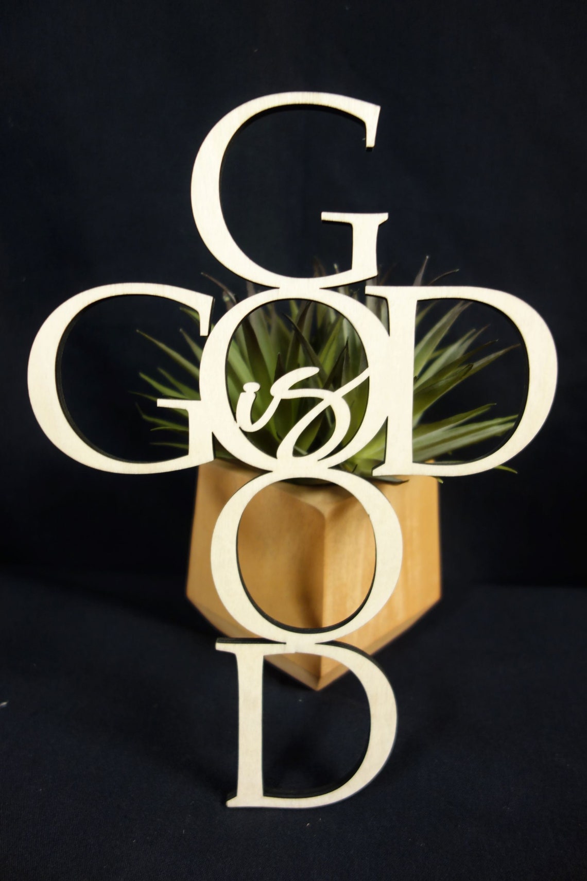 NEW ITEM: Laser Cut Wooden God is Good Cross Wood Sign Wood | Etsy