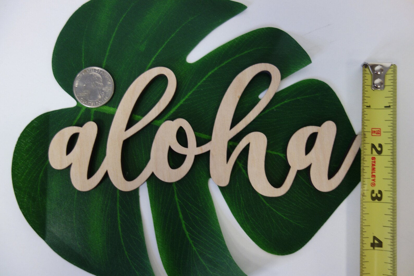 Most Popular Item: Laser Cut Wooden Cursive Aloha Wood Sign - Etsy