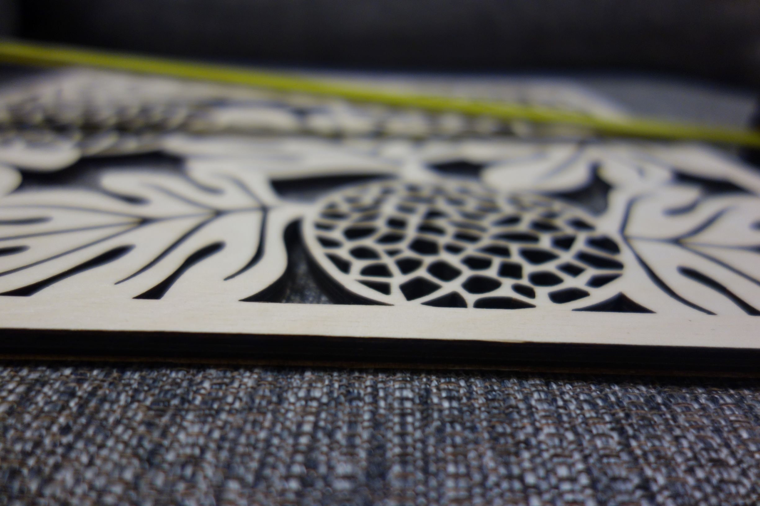 NEW: Laser Cut Wooden Square Ulu Breadfruit With Leaves Wood - Etsy