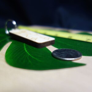 Laser Cut Wood Aloha 'aina Key Chain Maunakea Triangles Wooden Etched ...