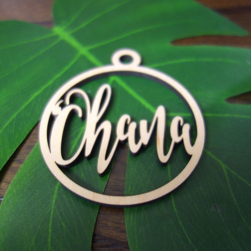 NEW ITEM: Laser Cut Ohana Hawaiian Word for Family Wooden | Etsy