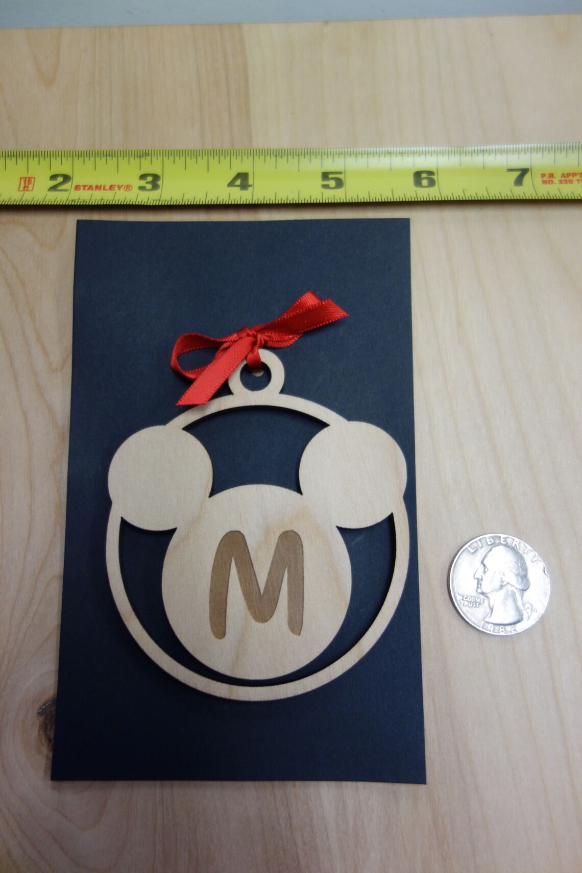 Customizable Mickey or Minnie Mouse Inspired Wood Laser Cut - Etsy