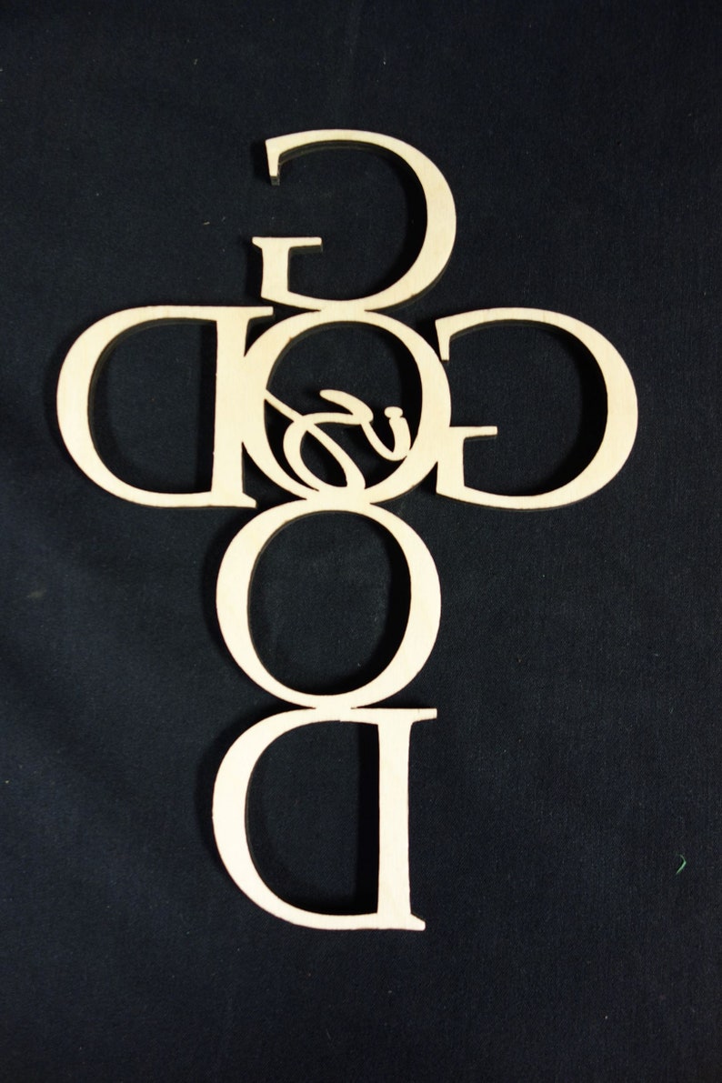 NEW ITEM: Laser Cut Wooden God is Good Cross Wood Sign Wood | Etsy