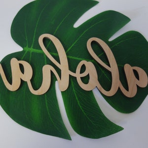 Most Popular Item: Laser Cut Wooden Cursive Aloha Wood Sign Wood Cut ...