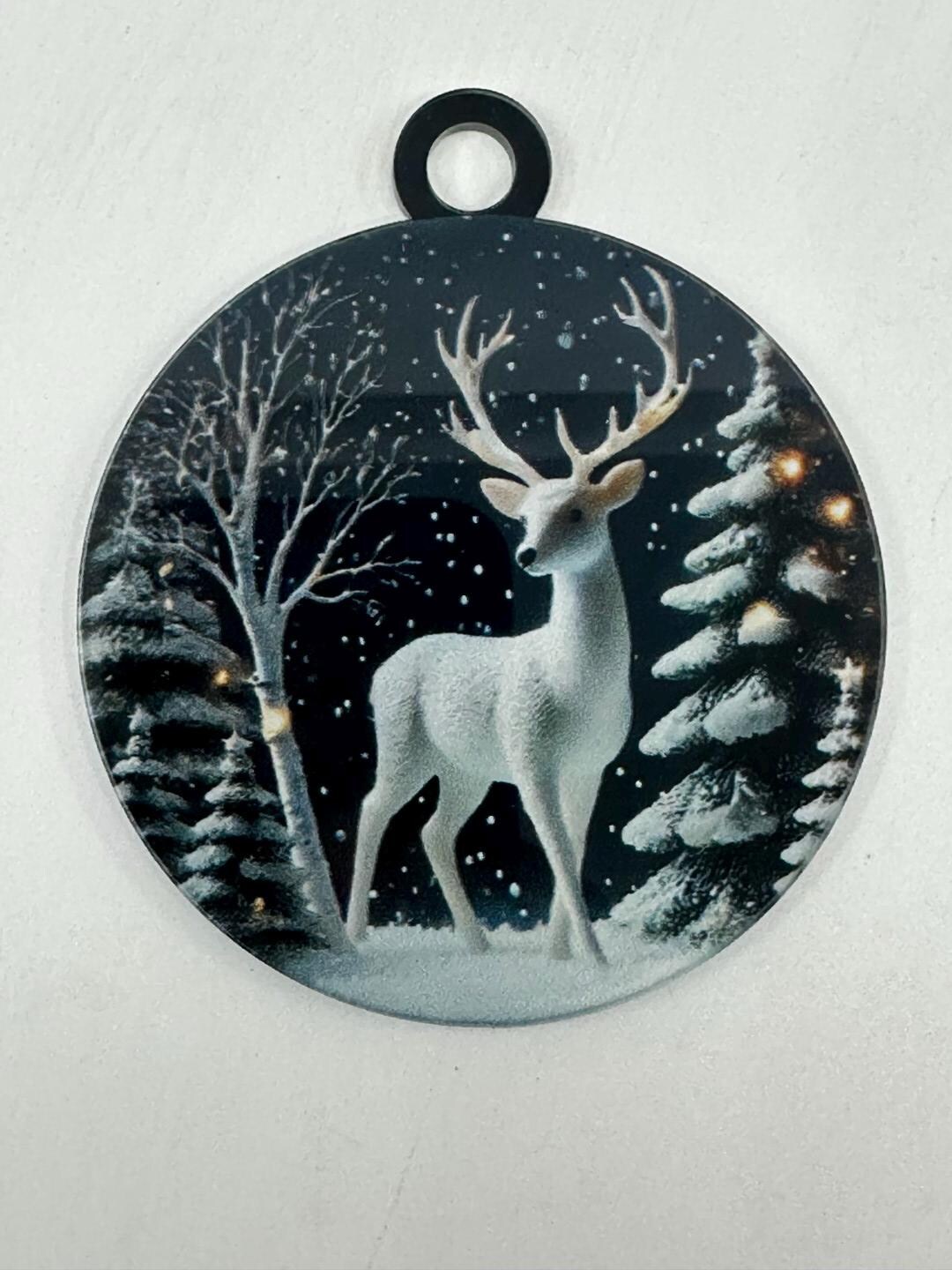 Laser Cut Winter Reindeer Acrylic Christmas Ornament Made in Hawaii ...