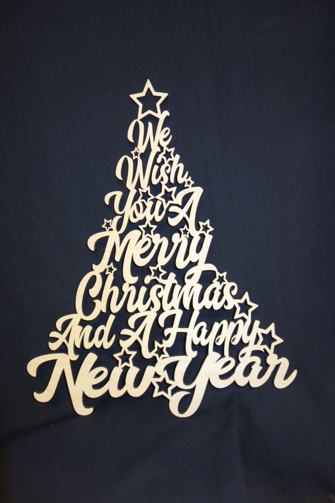 NEW ITEM: We Wish You a Merry Christmas and A Happy New Year Laser Cut ...