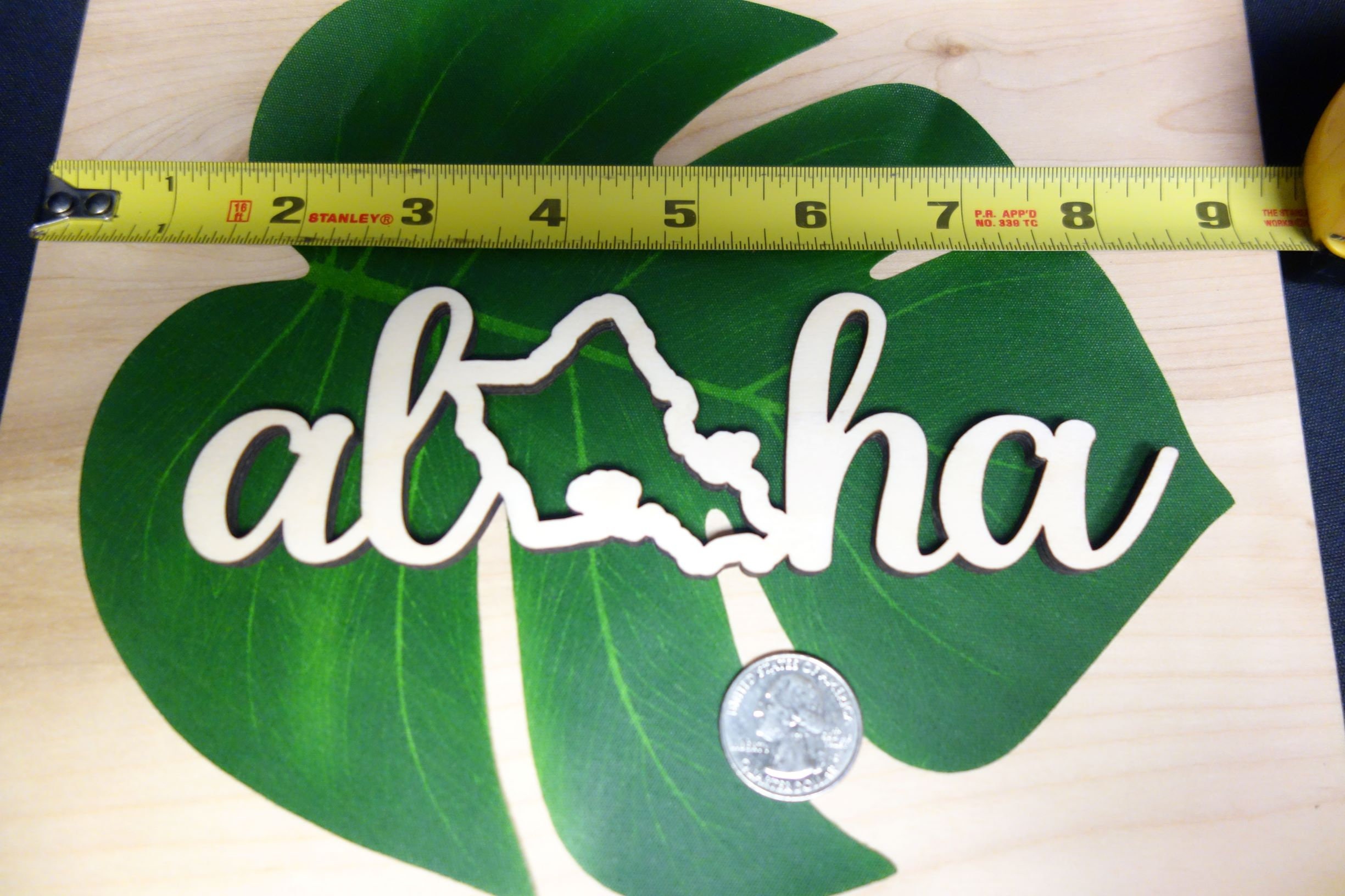 NEW ITEM: Laser Cut Small 6 Wooden Aloha W/ Oahu Island | Etsy