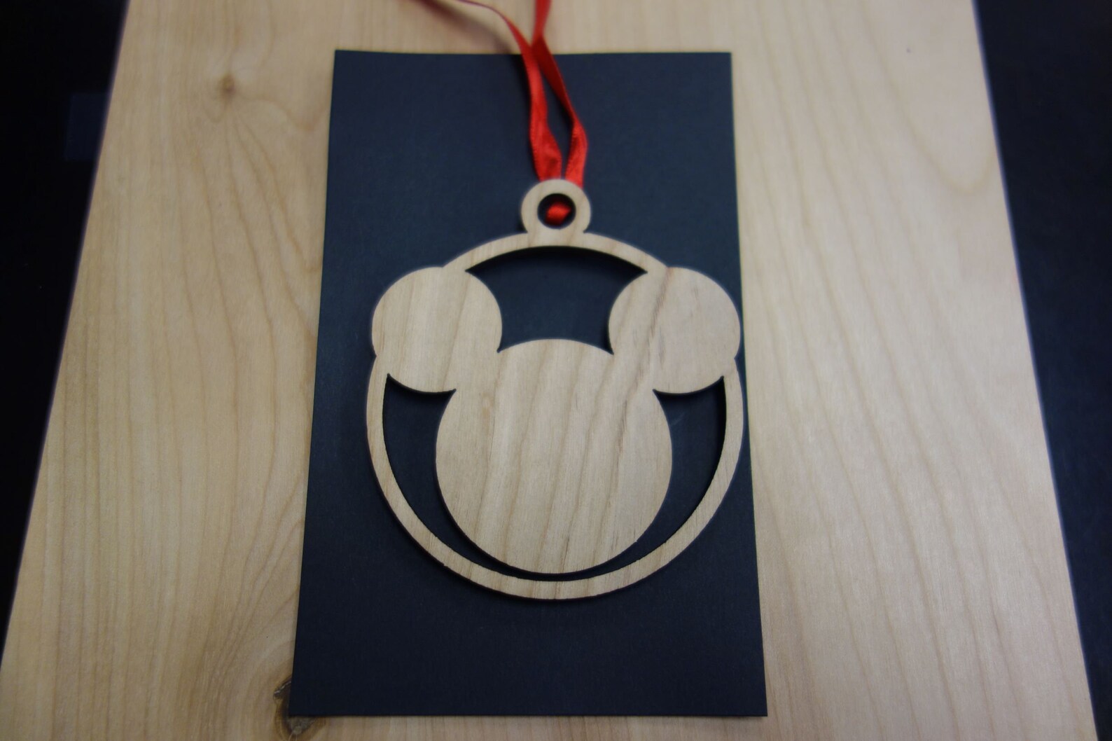 Customizable Mickey or Minnie Mouse Inspired Wood Laser Cut - Etsy