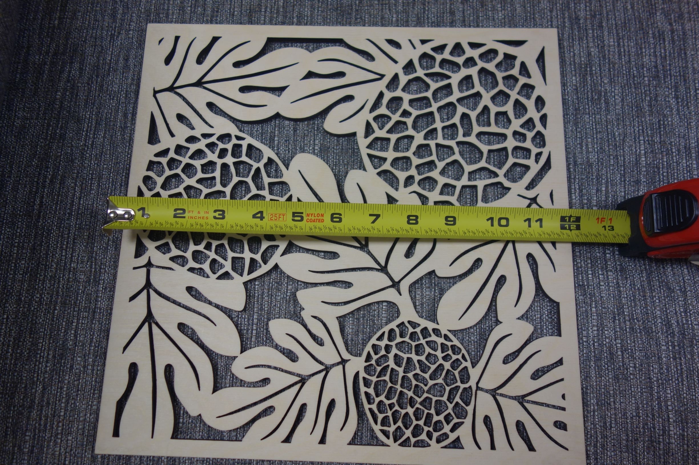 NEW: Laser Cut Wooden Square Ulu Breadfruit With Leaves Wood Sign Wood ...