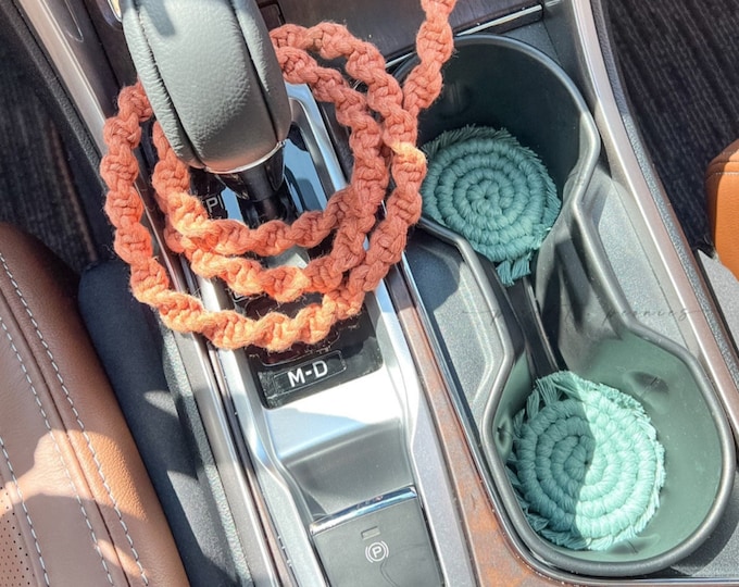 Car Coasters | Macrame Coasters | Car Accessories - Etsy
