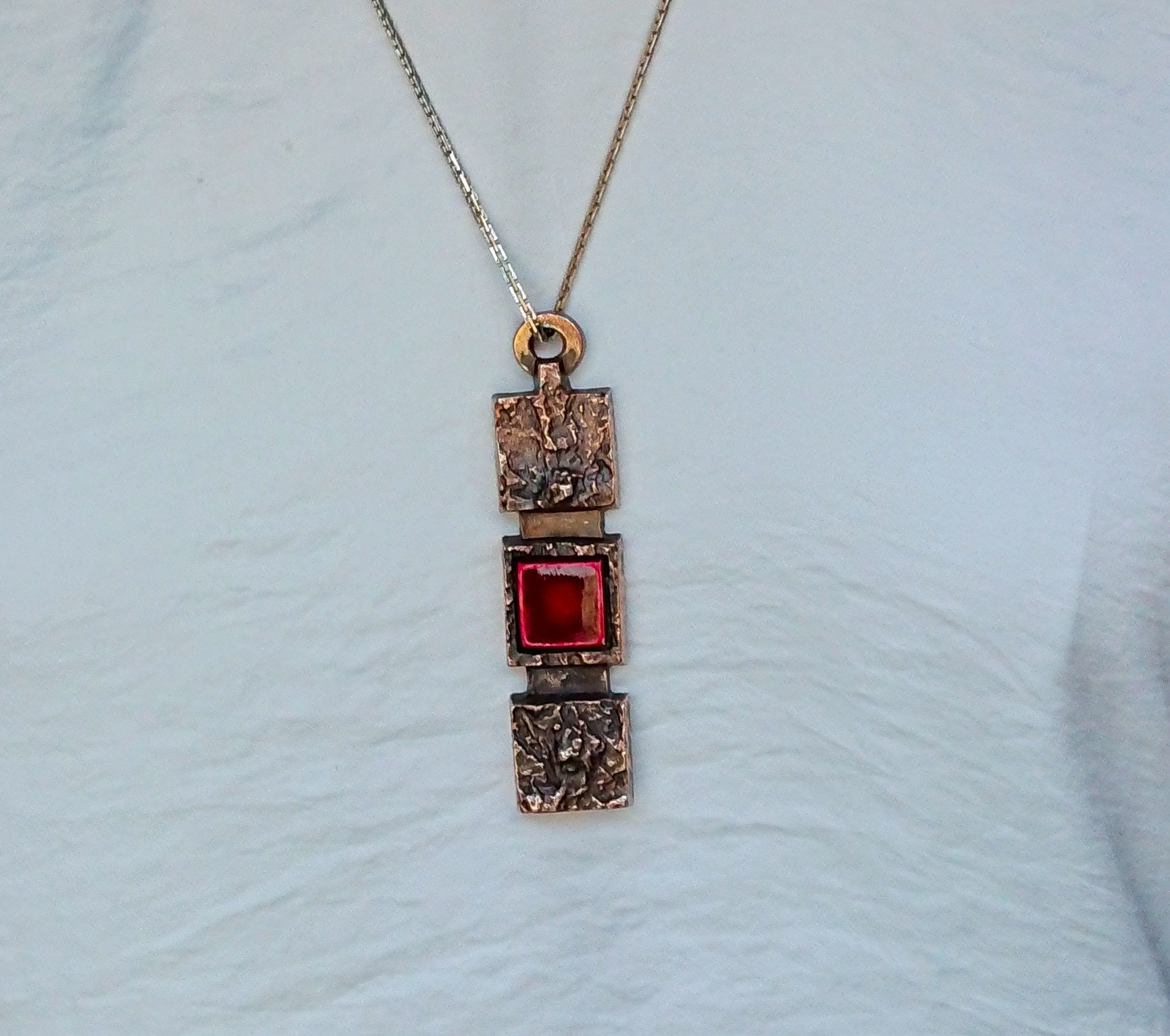 Midcentury Scandinavian Pendant Vintage Gift for Her TYR Sweden Casted ...