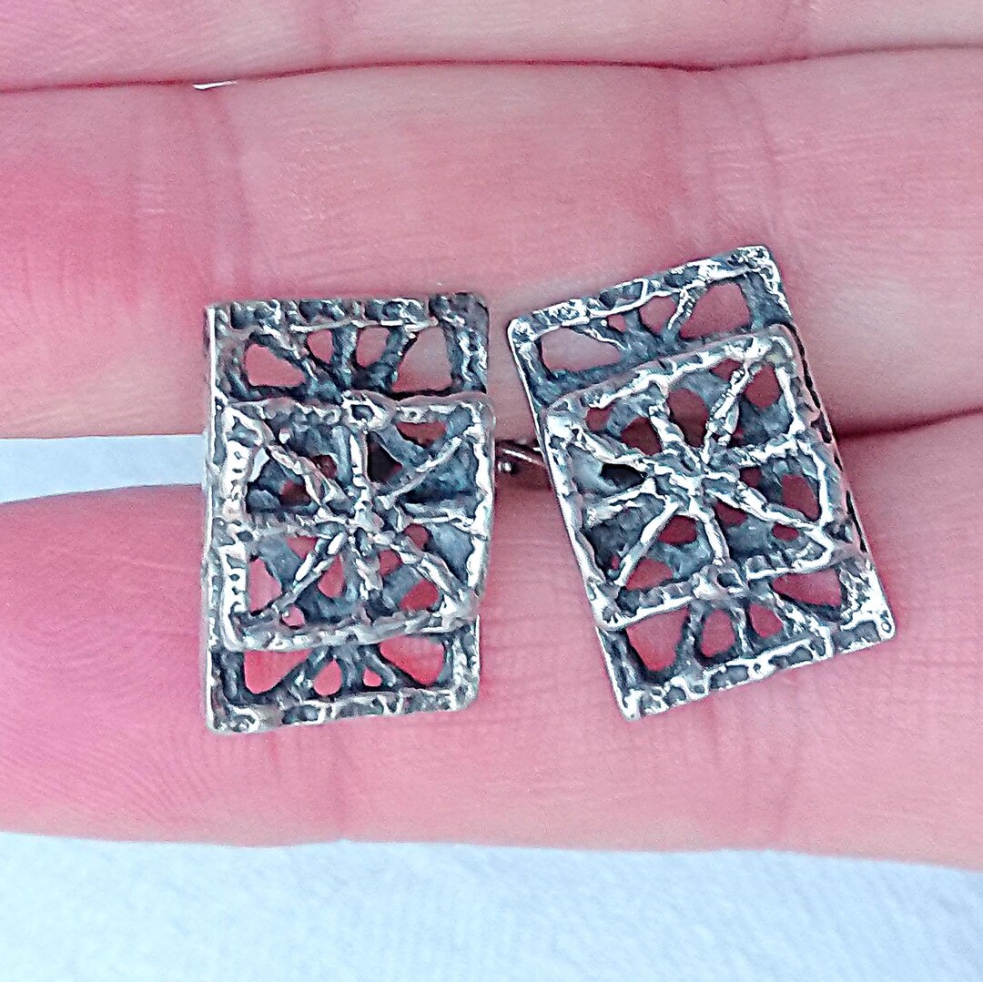 Pentti Sarpaneva Pitsi Silver Cuff Links Rare Collectible Silver ...