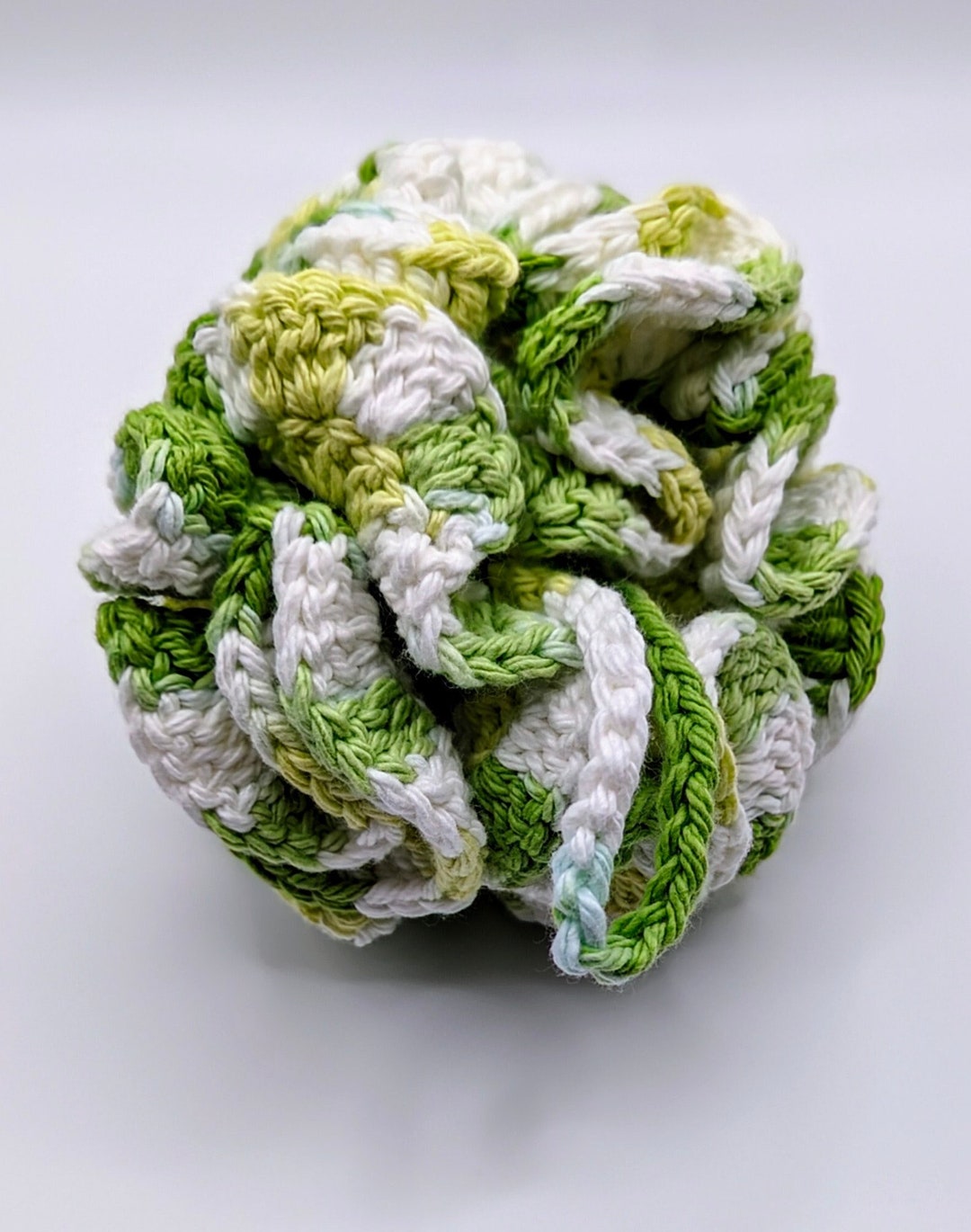 Handmade Crochet Cotton Loofah for Bath & Shower - Eco-friendly ...