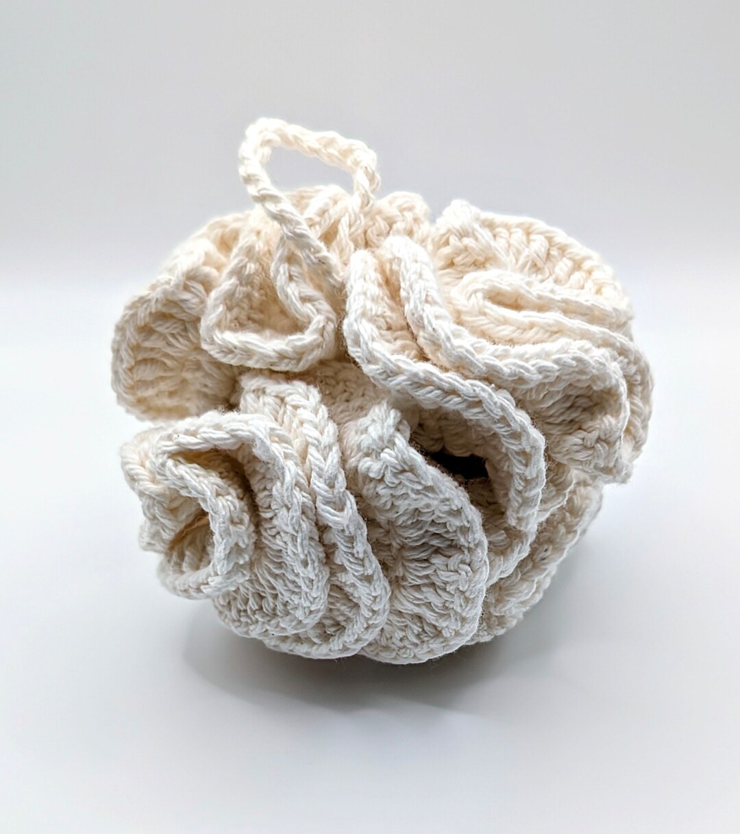 Handmade Crochet Cotton Loofah for Bath & Shower Eco-friendly ...