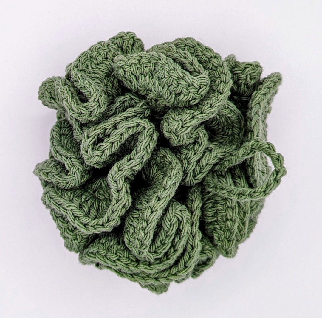 Handmade Crochet Cotton Loofah for Bath & Shower - Eco-friendly ...