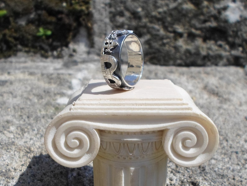 Greek Design Ring 925 the City of Rhodes, Impressive Handmade Ring ...