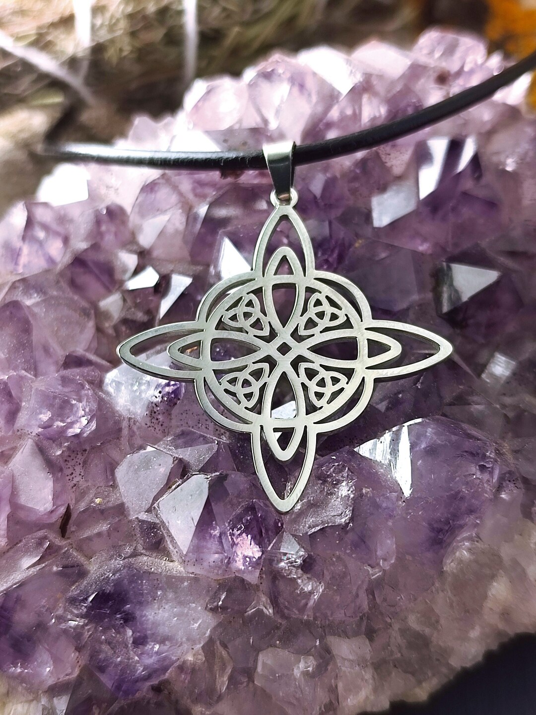 SIMBOLIKS Stainless Steel Witch's Knot, Spells, Witchcraft, Celtic Knot ...