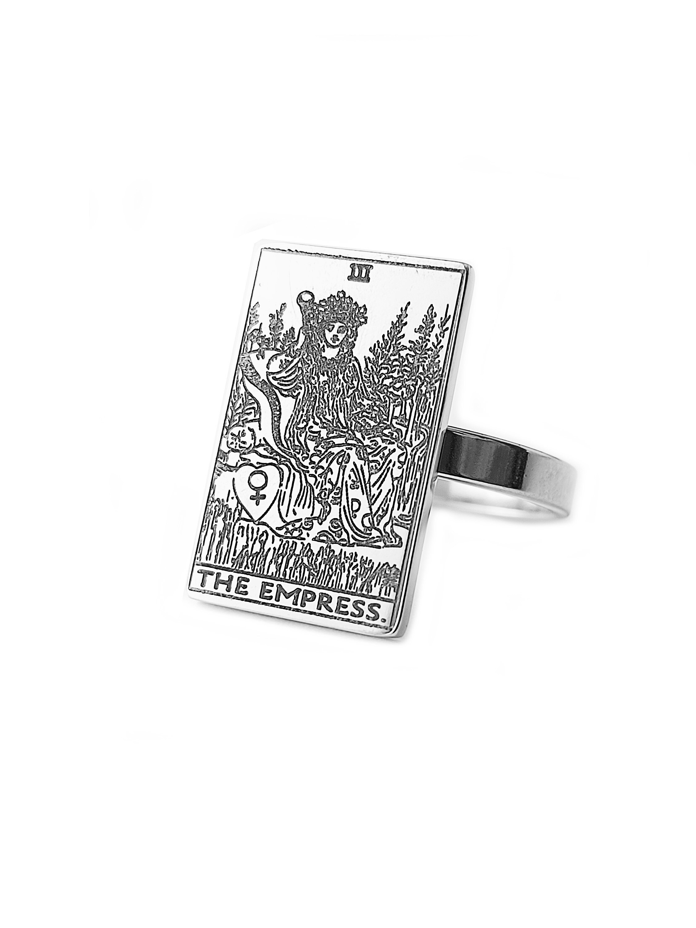 SIMBOLIKS Empress Tarot Ring, Major Arcanum, Personalised Adjustable ...