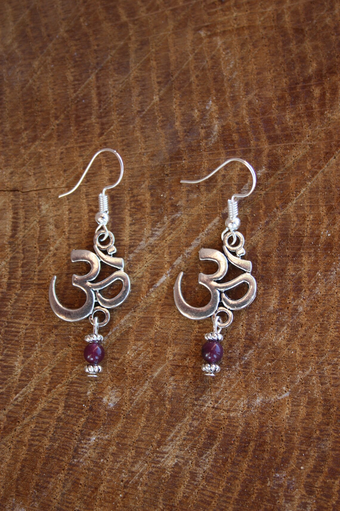 OM Symbol Earrings Spiritual Jewelry Yoga Protection - Etsy