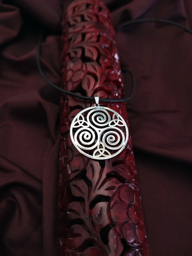 Celtic Triskel Symbol Pendant in Stainless Steel, Druid, Protection ...