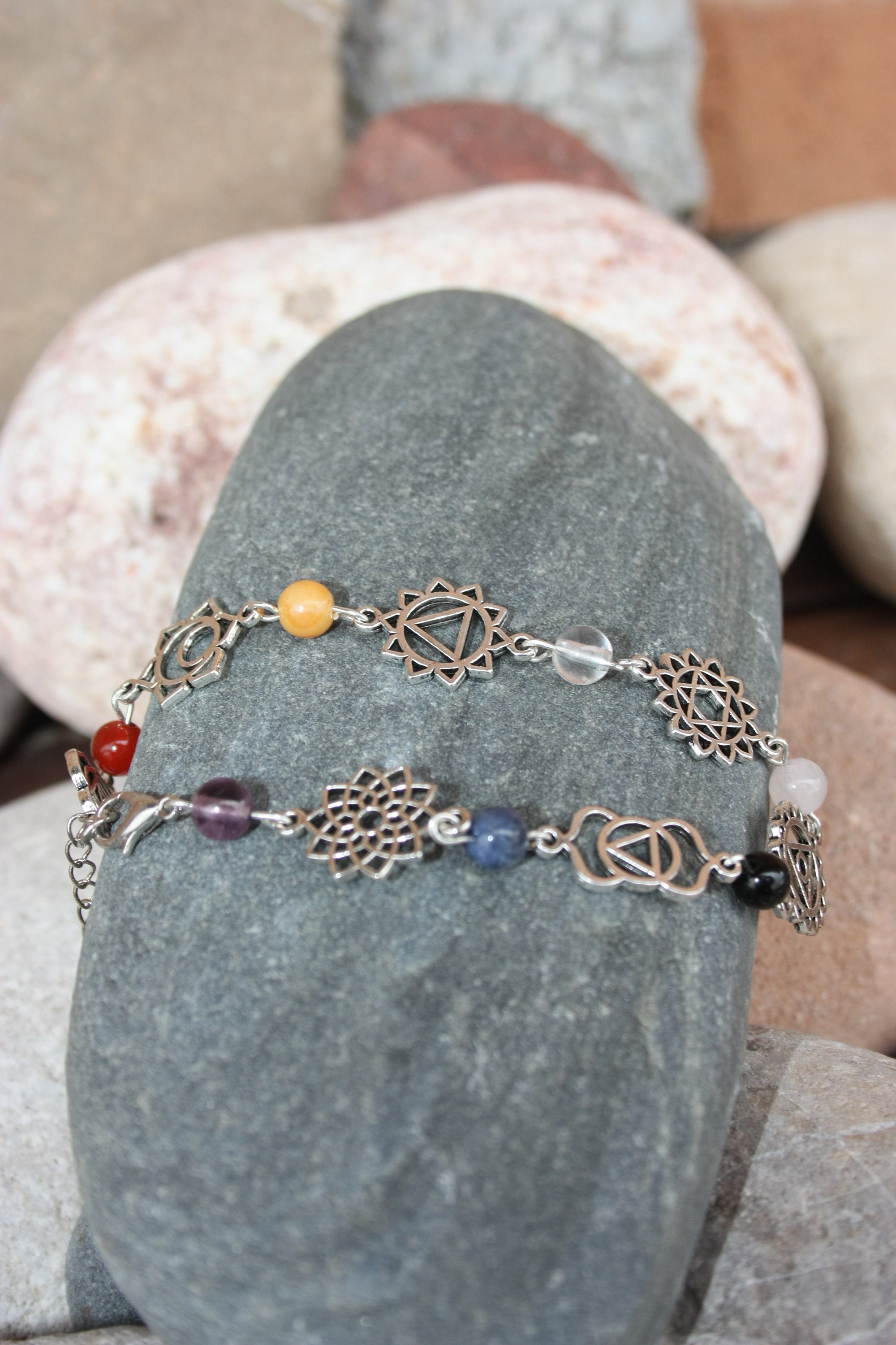 Bracelet With the 7 Colors and Chakras | Protective Bracelet | Sacred ...