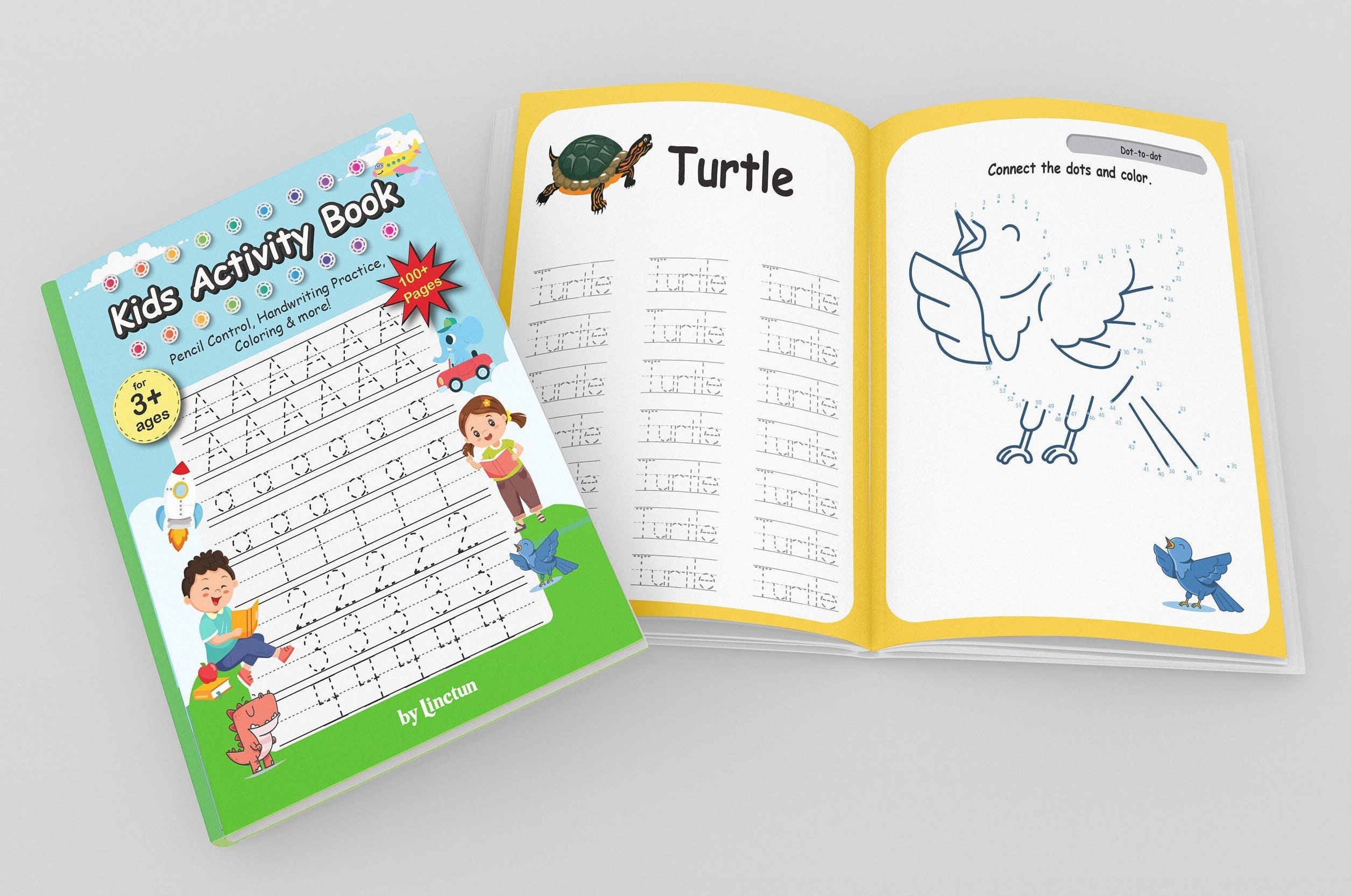 Kids Activity Book: Pencil Control Handwriting Practice - Etsy