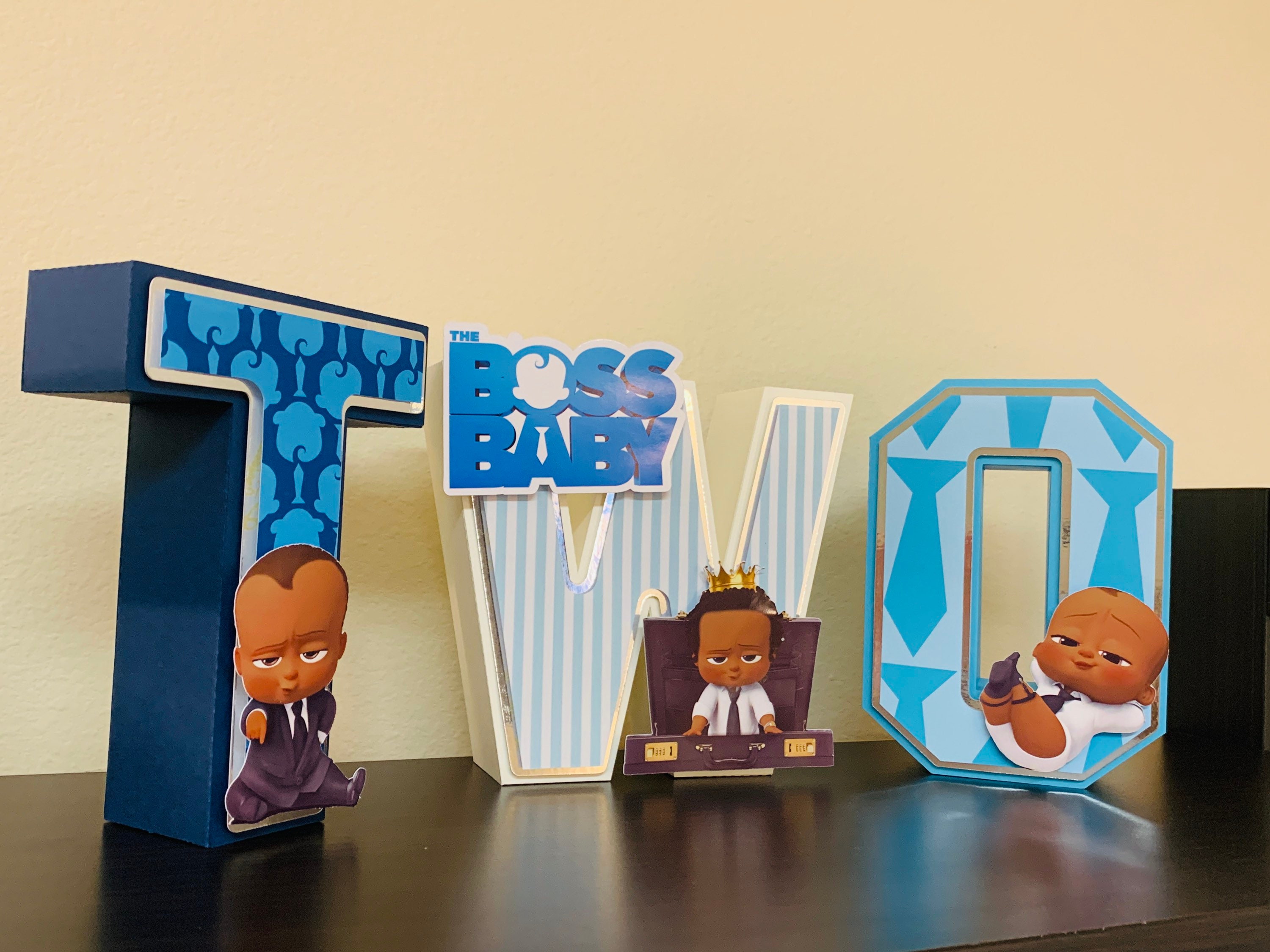 Boss Baby 3D Letters Boss Baby First Birthday Boss Baby - Etsy