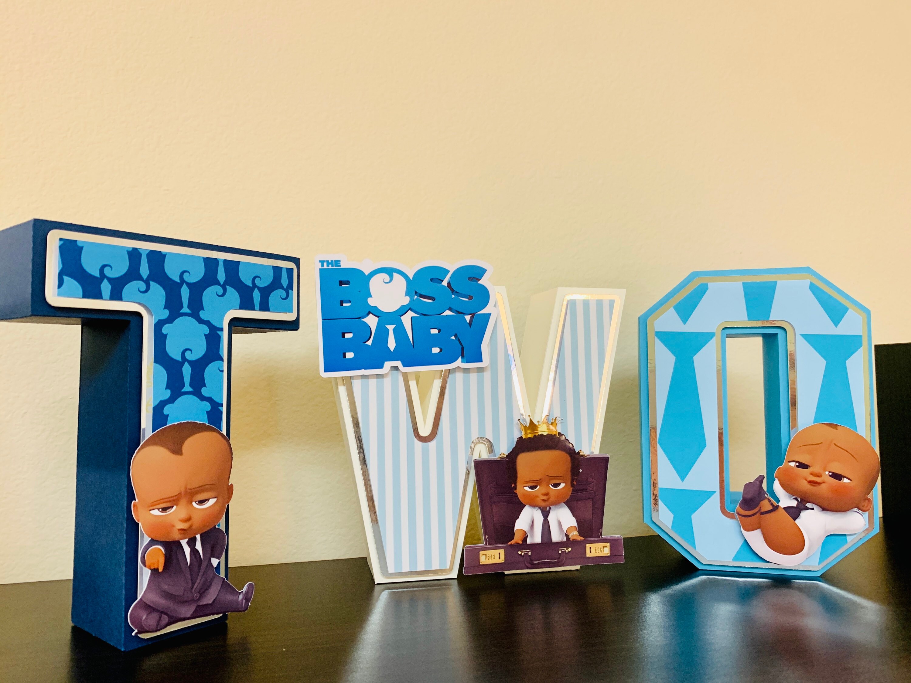 Boss Baby 3D Letters Boss Baby First Birthday Boss Baby - Etsy