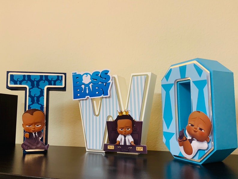 Boss Baby 3D Letters Boss Baby First Birthday Boss Baby - Etsy