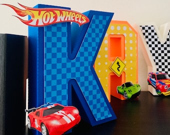 Hot Wheels Letter - Etsy