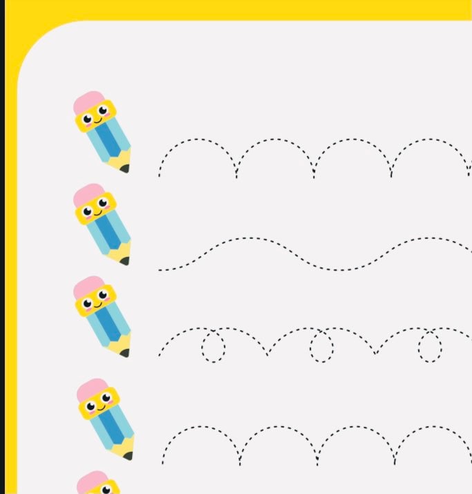 29 Pages of Fun Colorful Kids Activity Pages for Pencil Control and ...