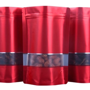 Freshlyzip 25 Pcs Colored Zip Lock Resealable Stand up Food Storage ...