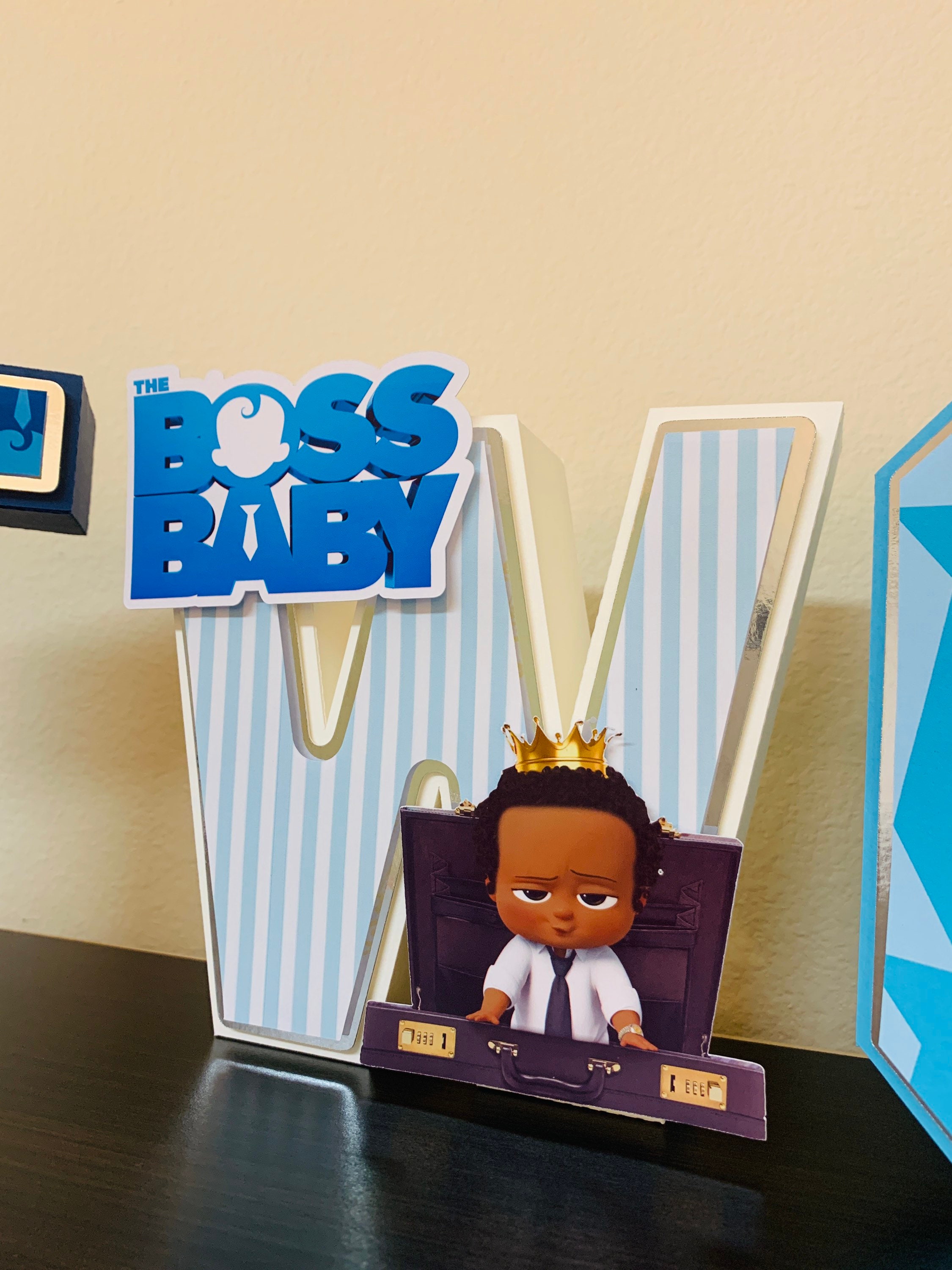 Boss Baby 3D Letters Boss Baby First Birthday Boss Baby - Etsy