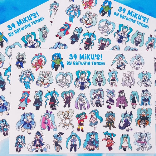 39 Miku's Sticker Sheet - Etsy
