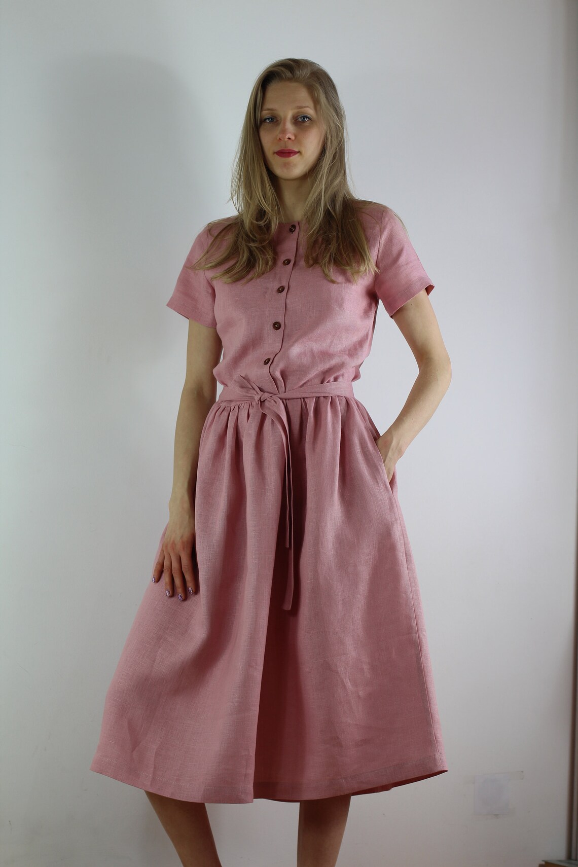 Linen Dresses for Women/ Linen Dress/ Linen Women Dress/ Linen Casual ...