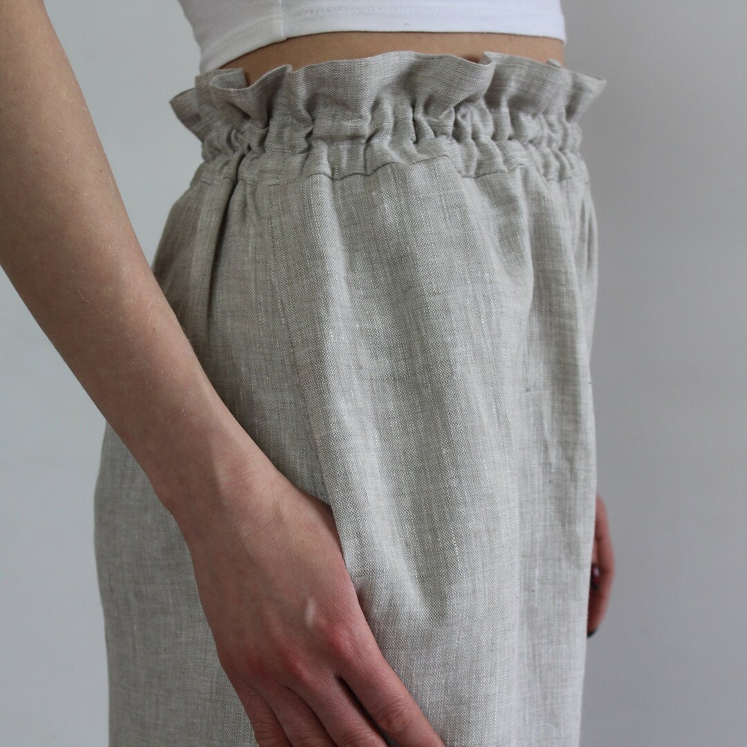 Linen Pants/women Pants/city Pants/linen Pants With Pockets/casual ...