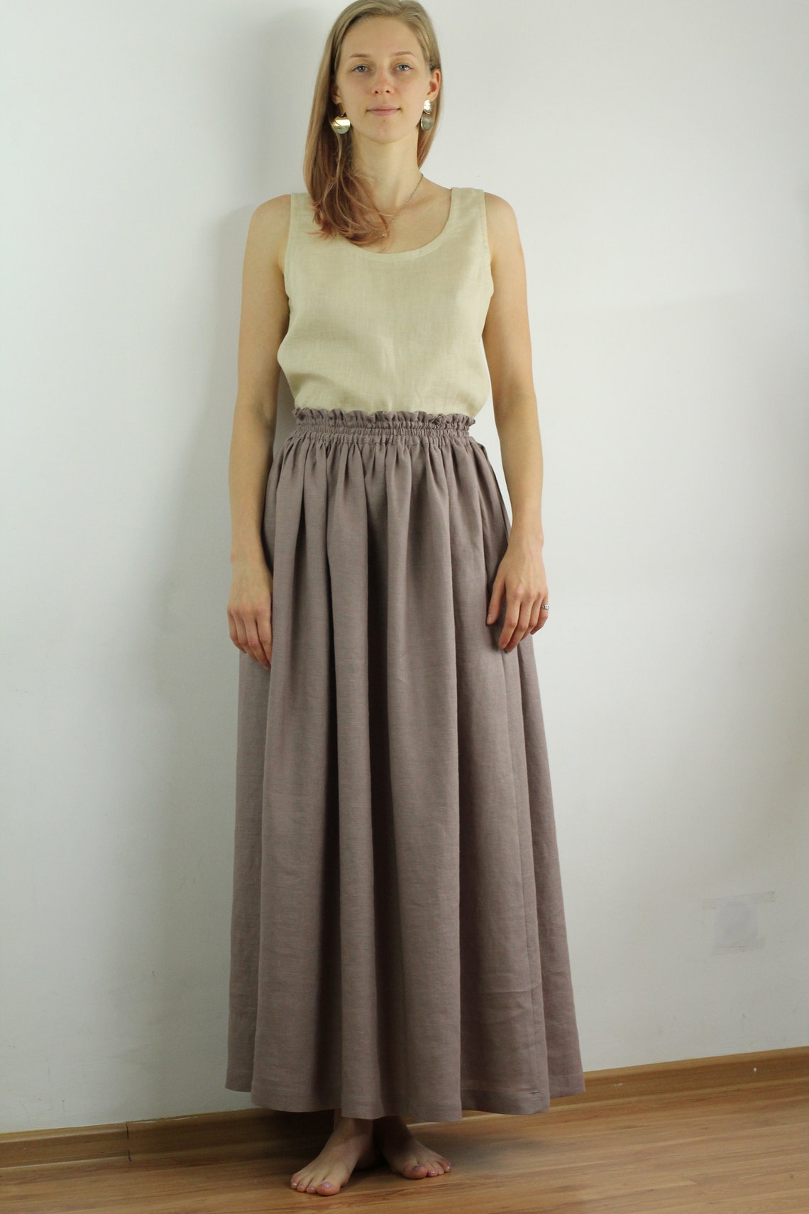 Linen Long Skirt/ Summer Skirt/ Casual Skirt - Etsy
