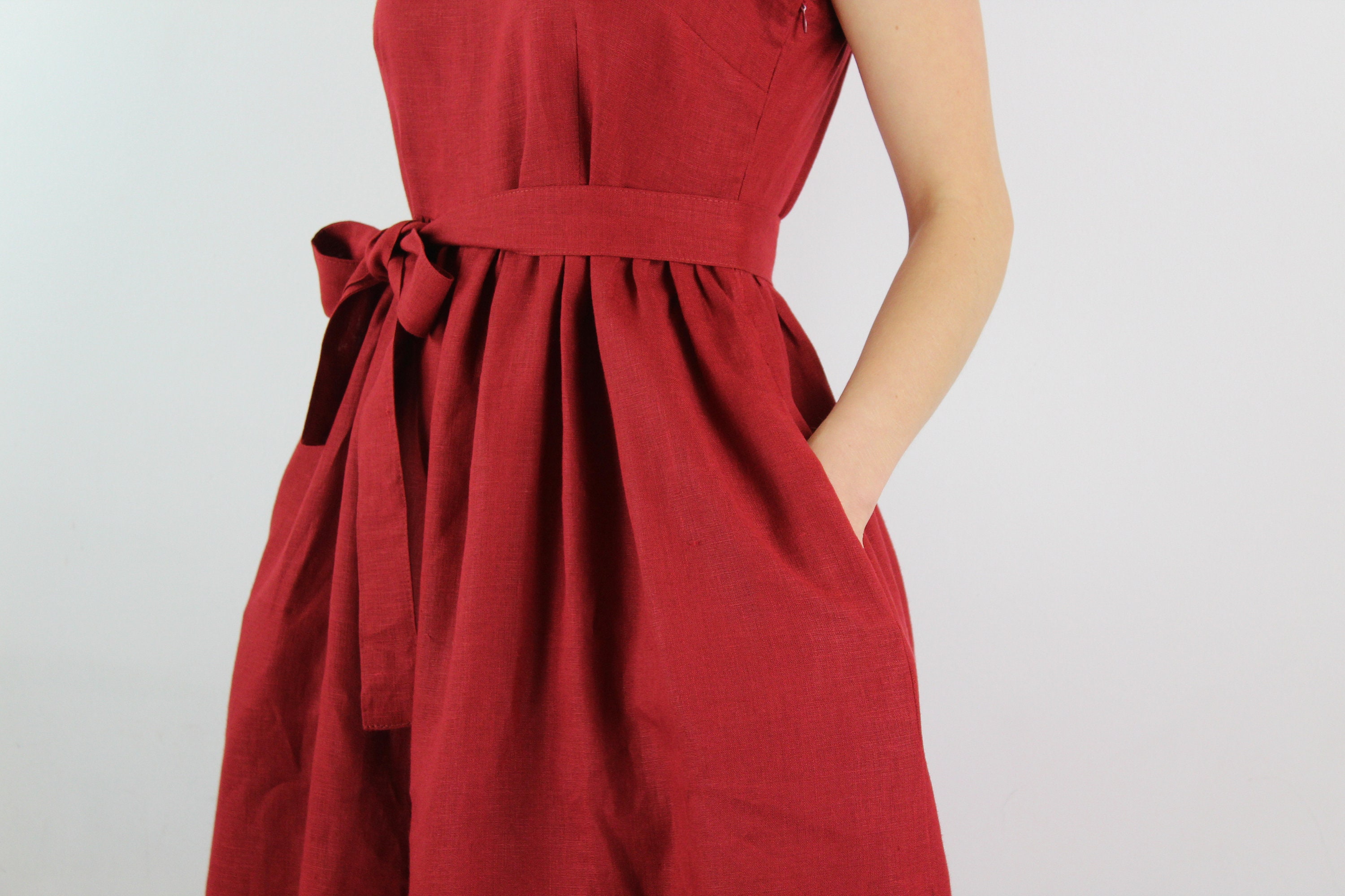 Linen Women Dress Linen Casual Dress Linen Summer Dress | Etsy