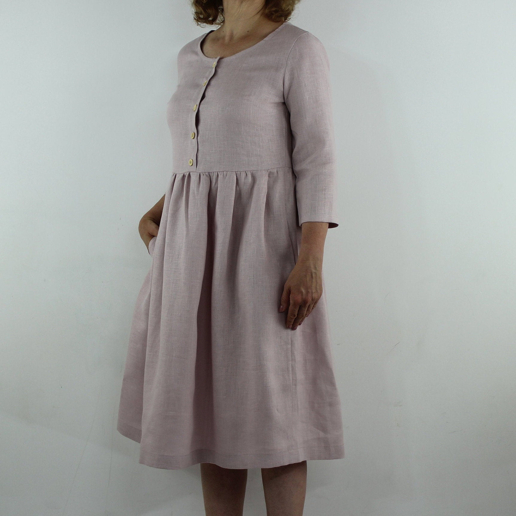 Linen Women Dress Linen Casual Dress Linen Summer Dress | Etsy