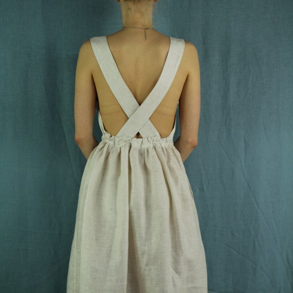 Cross Back Dress - Etsy UK