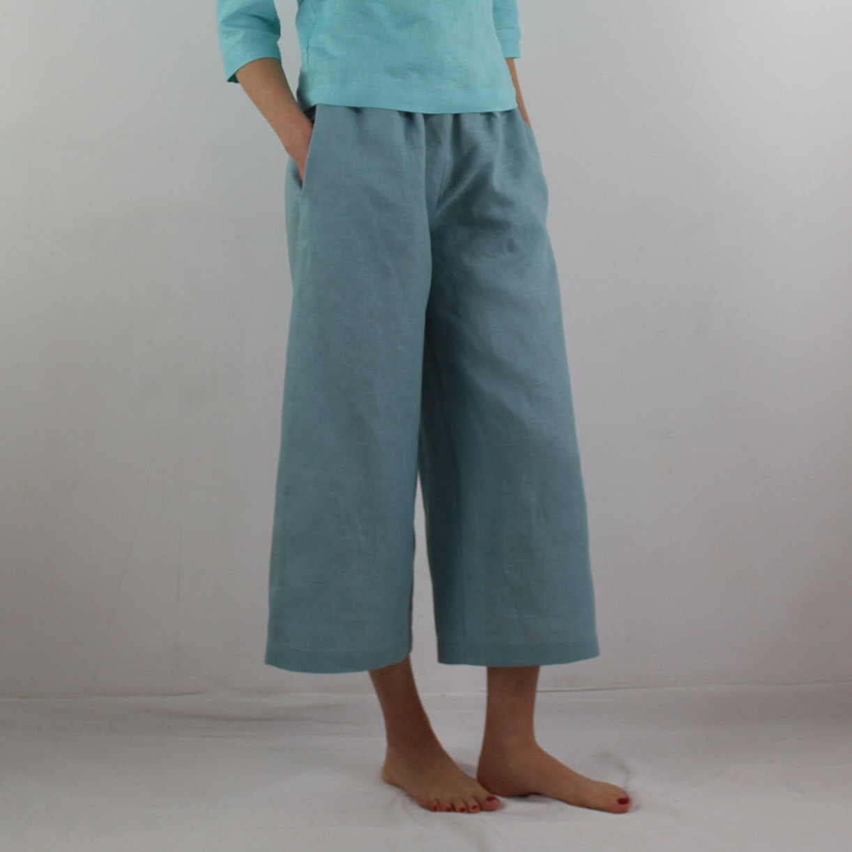 Linen Pants/women Pants/city Pants/linen Pants With Pockets/casual ...