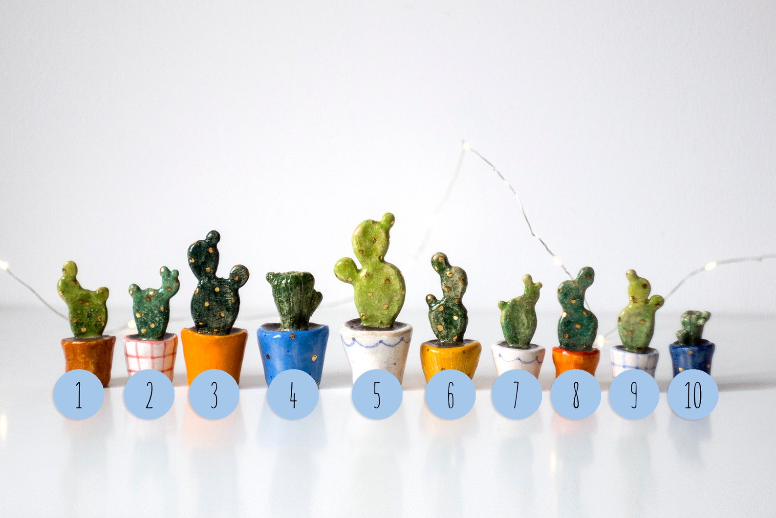 Ceramic cactus Mini cactus Cactus themed gifts Plant and | Etsy