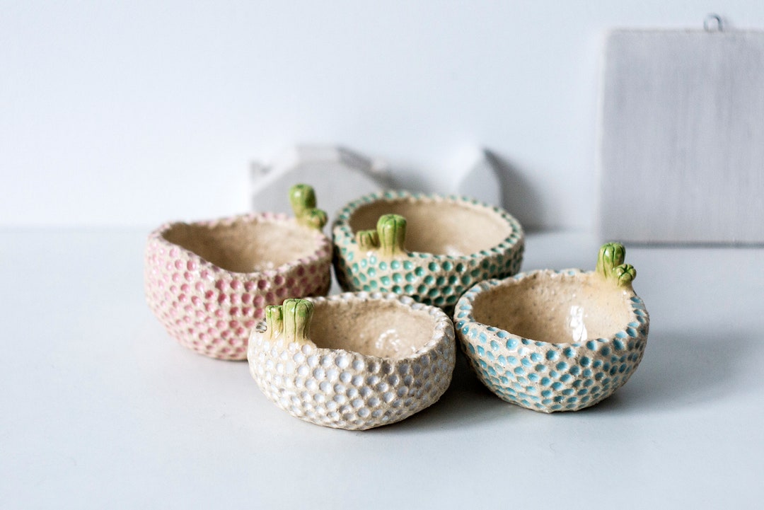 Mini Ceramic Planter, Succulent Plant Pot, Ceramic Cactus Pot ...