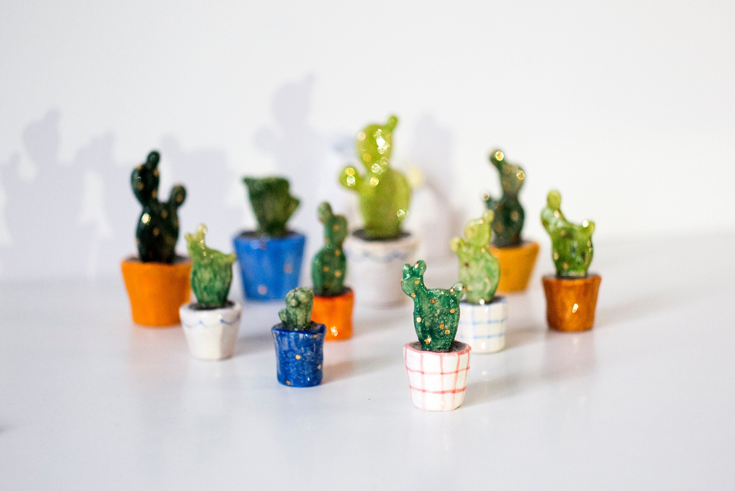 Ceramic cactus Mini cactus Cactus themed gifts Plant and | Etsy