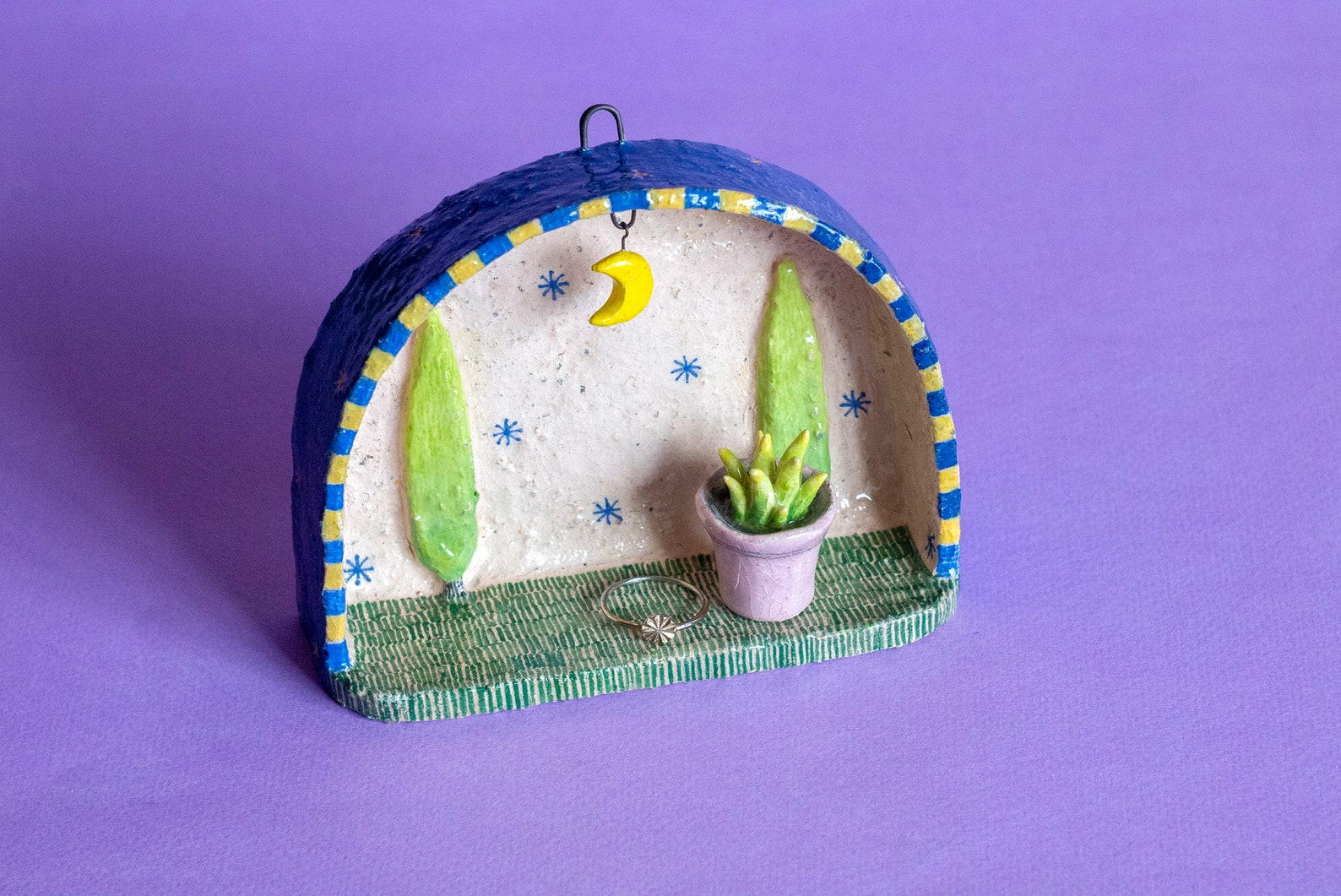 Ceramic Wall Art Wall Hanging Wall Shrine Wall Altar Shelf - Etsy