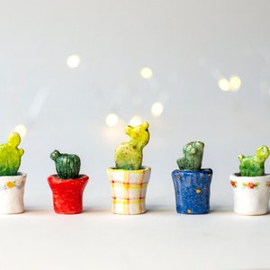 Ceramic Cactus, Mini Cactus, Cactus Themed Gifts, Plant and Planter ...