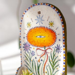 Ceramic Wall Art, Wall Hanging, Wall Shrine, Wall Altar Shelf, Wall ...