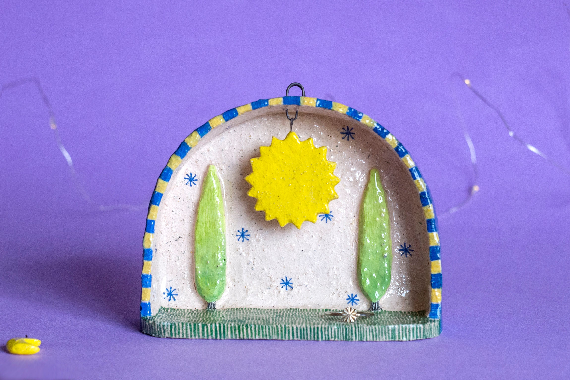 Ceramic Wall Art Wall Hanging Wall Shrine Wall Altar Shelf - Etsy