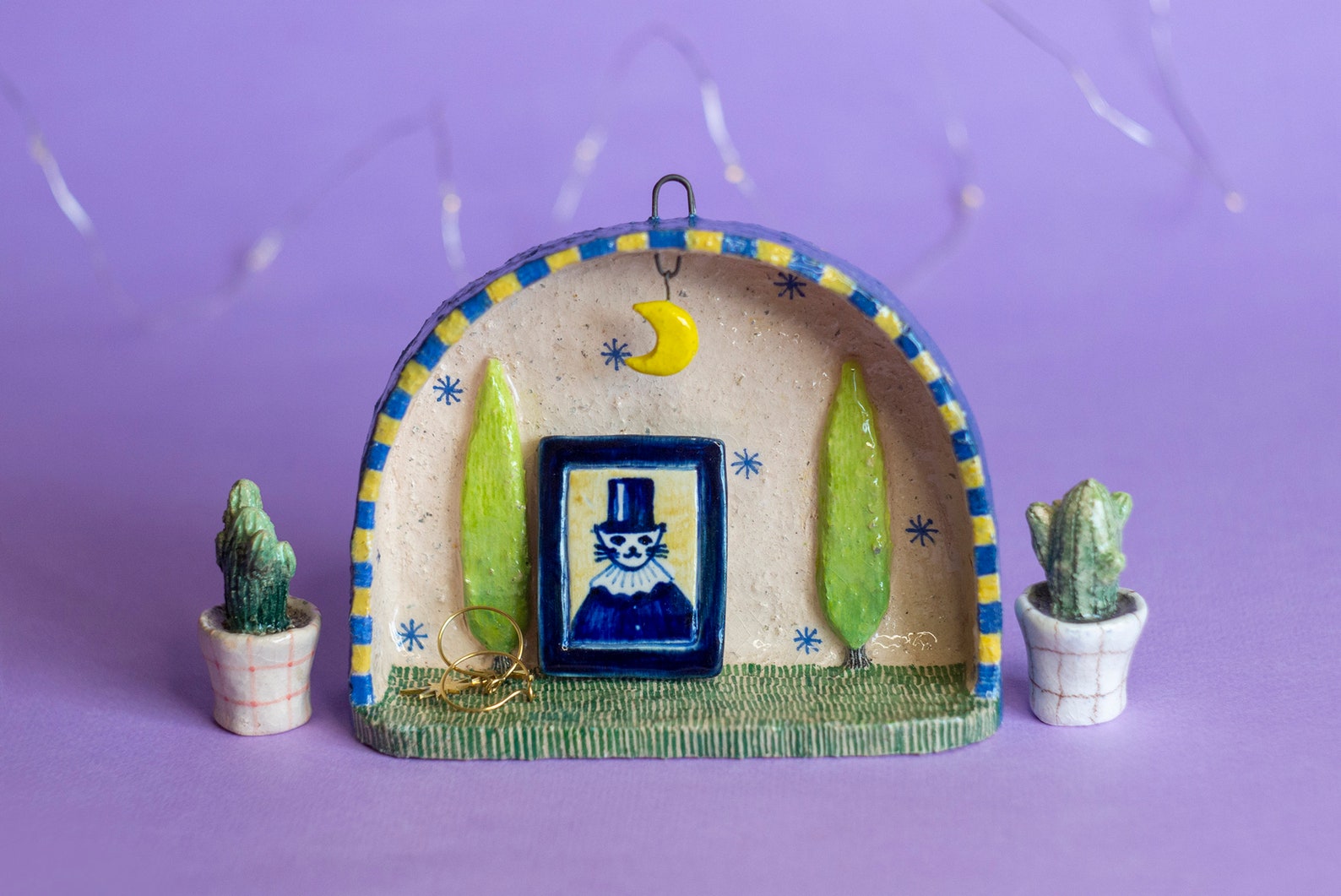 Ceramic Wall Art Wall Hanging Wall Shrine Wall Altar Shelf - Etsy